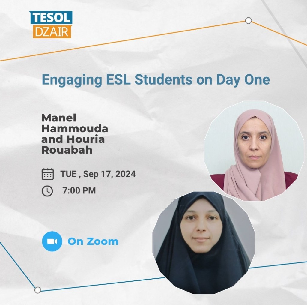 Engaging ESL students on Day One – TESOL Dzair